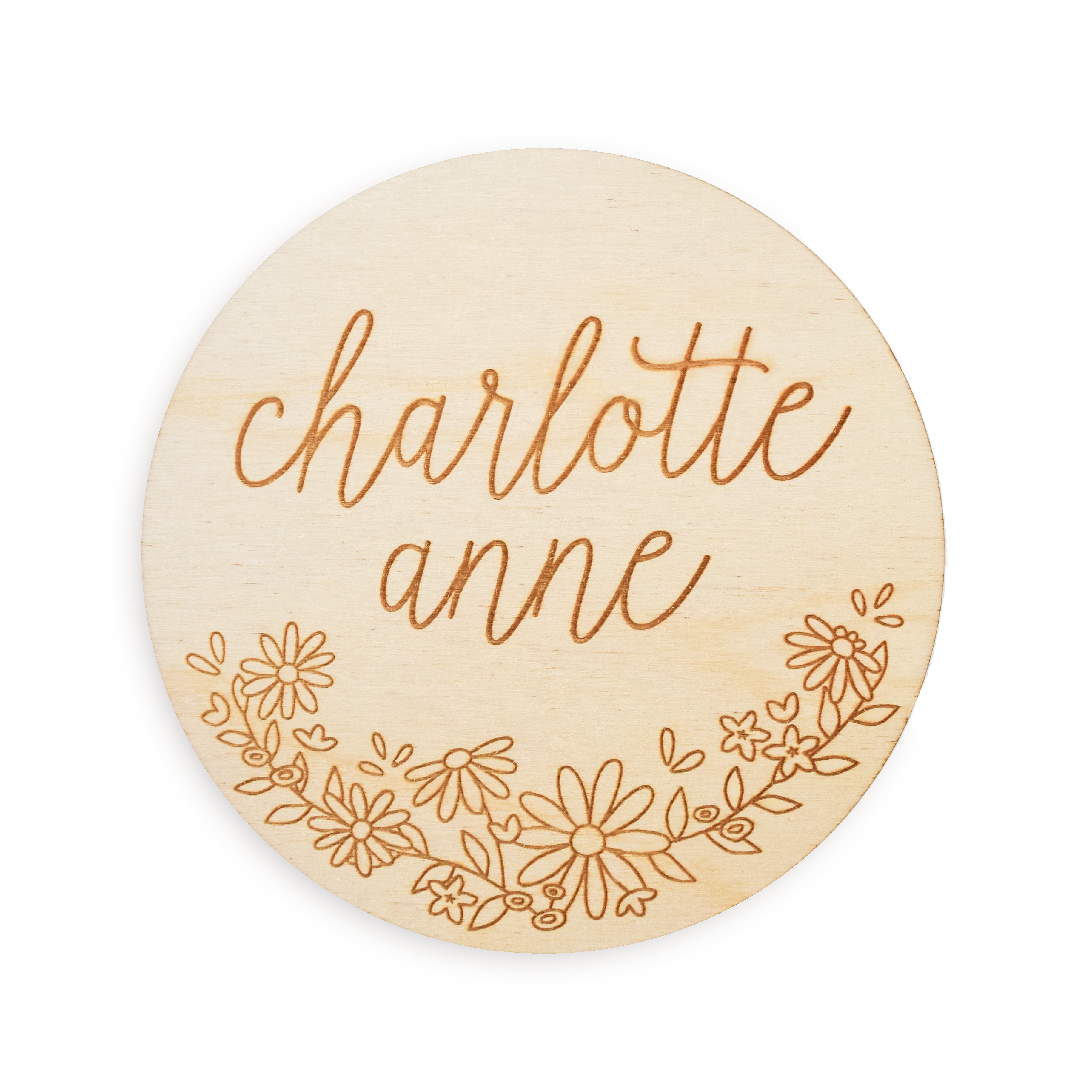 Custom Name Sign: Cheerful Script – Village Baby